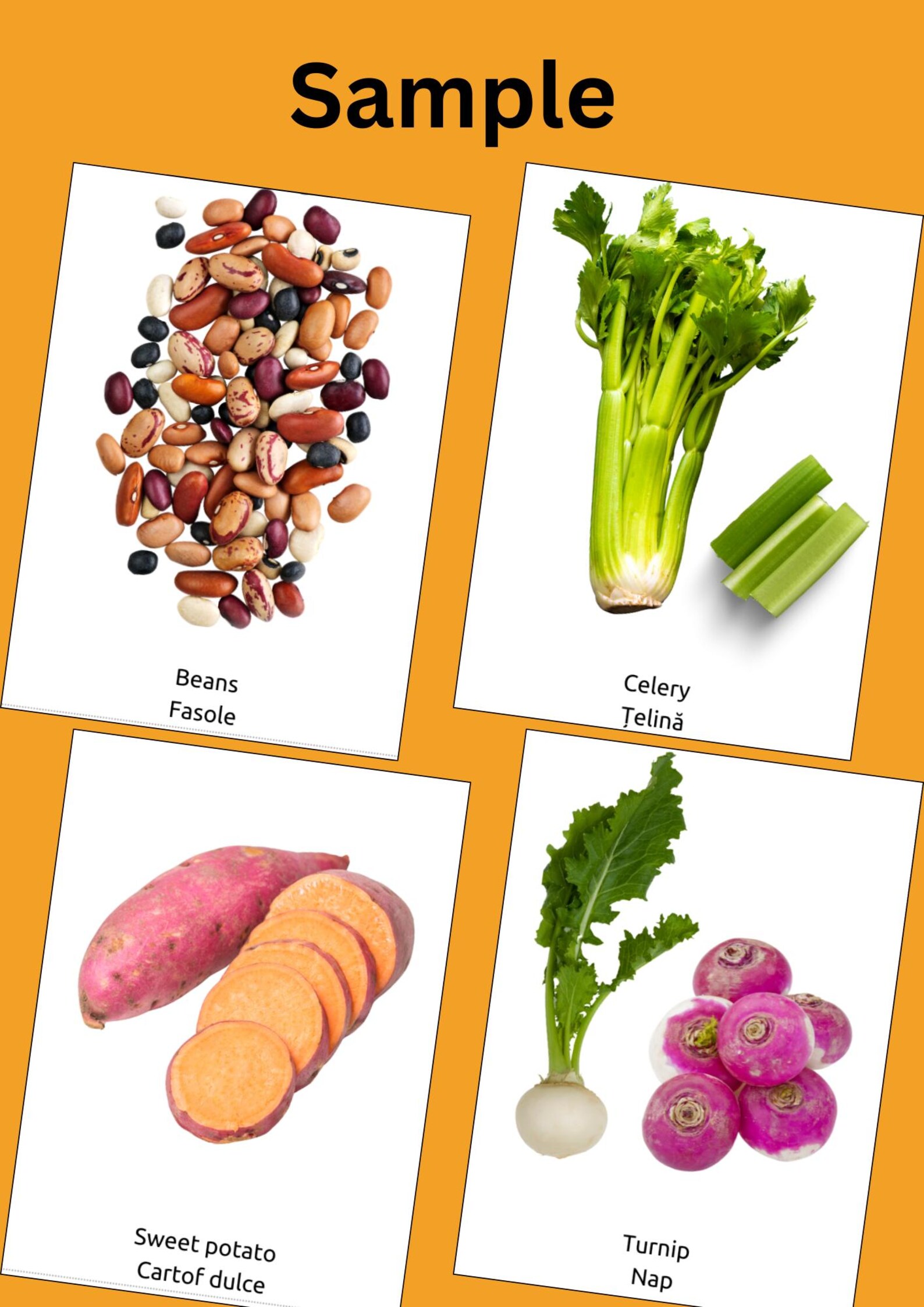 72 Printable Flashcards for Kids Aimed for Learning and Eating Heathy ...