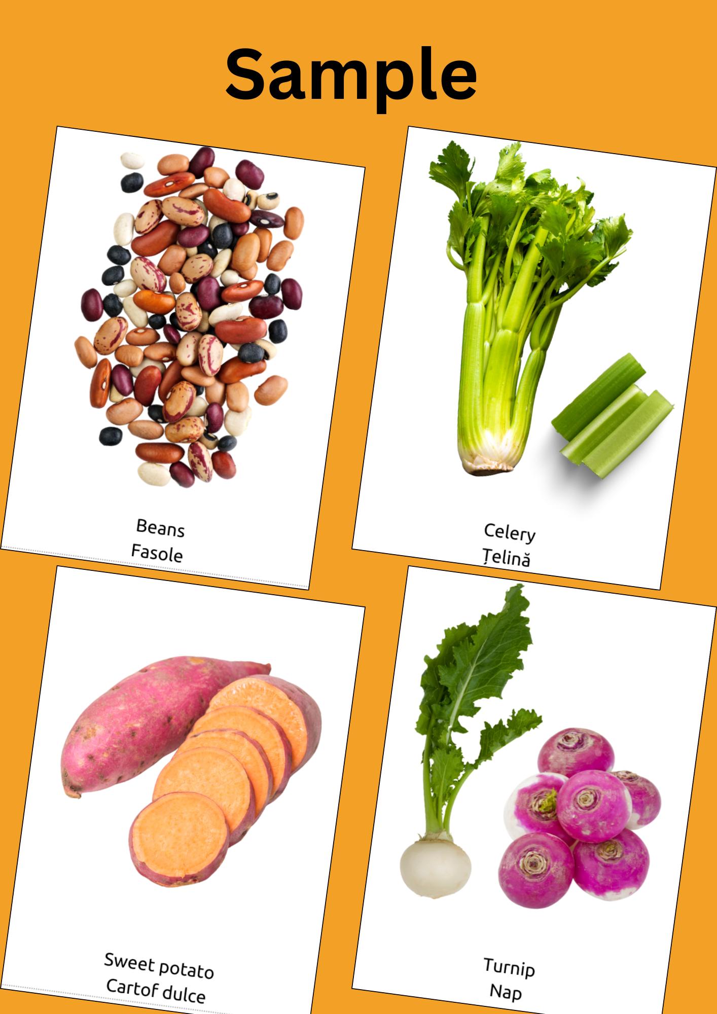 72 Printable Flashcards for Kids Aimed for Learning and Eating Heathy ...