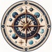 The Timeless Compass 6x6 Cm 12 Piece, High Quality Vector, Sticker Pack ...