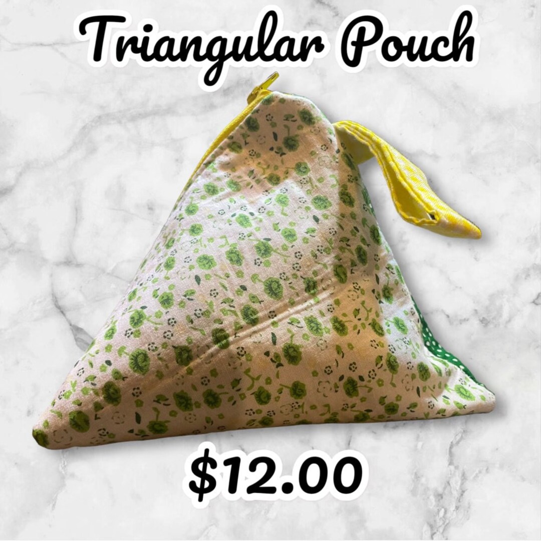 Triangular Pouch - Etsy
