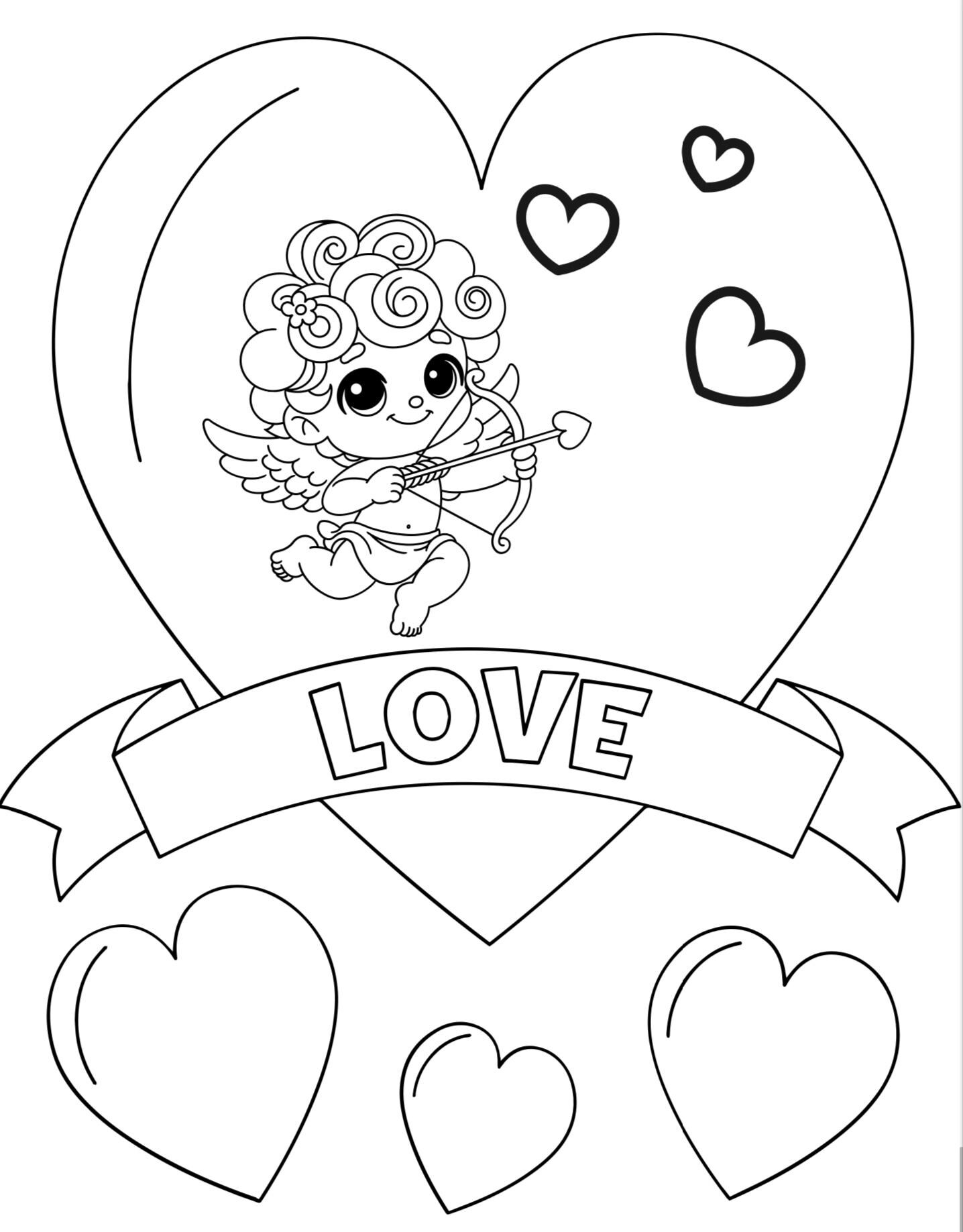Valentine’s Coloring Book - Etsy