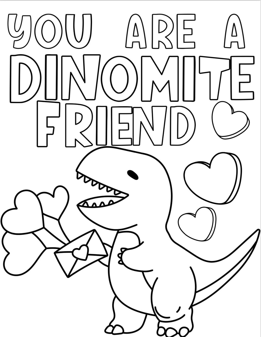 Valentine’s Coloring Book - Etsy