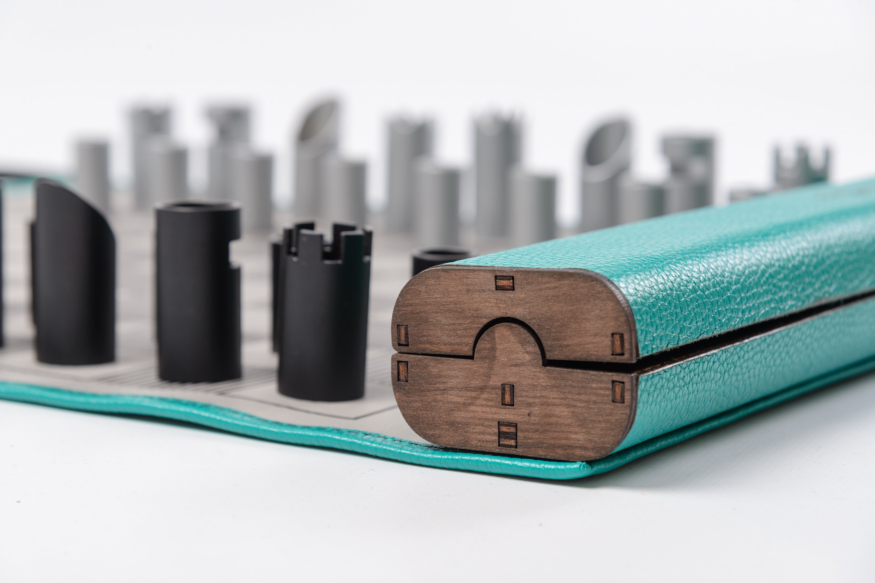 Chess Set Leather Chess Board - Etsy