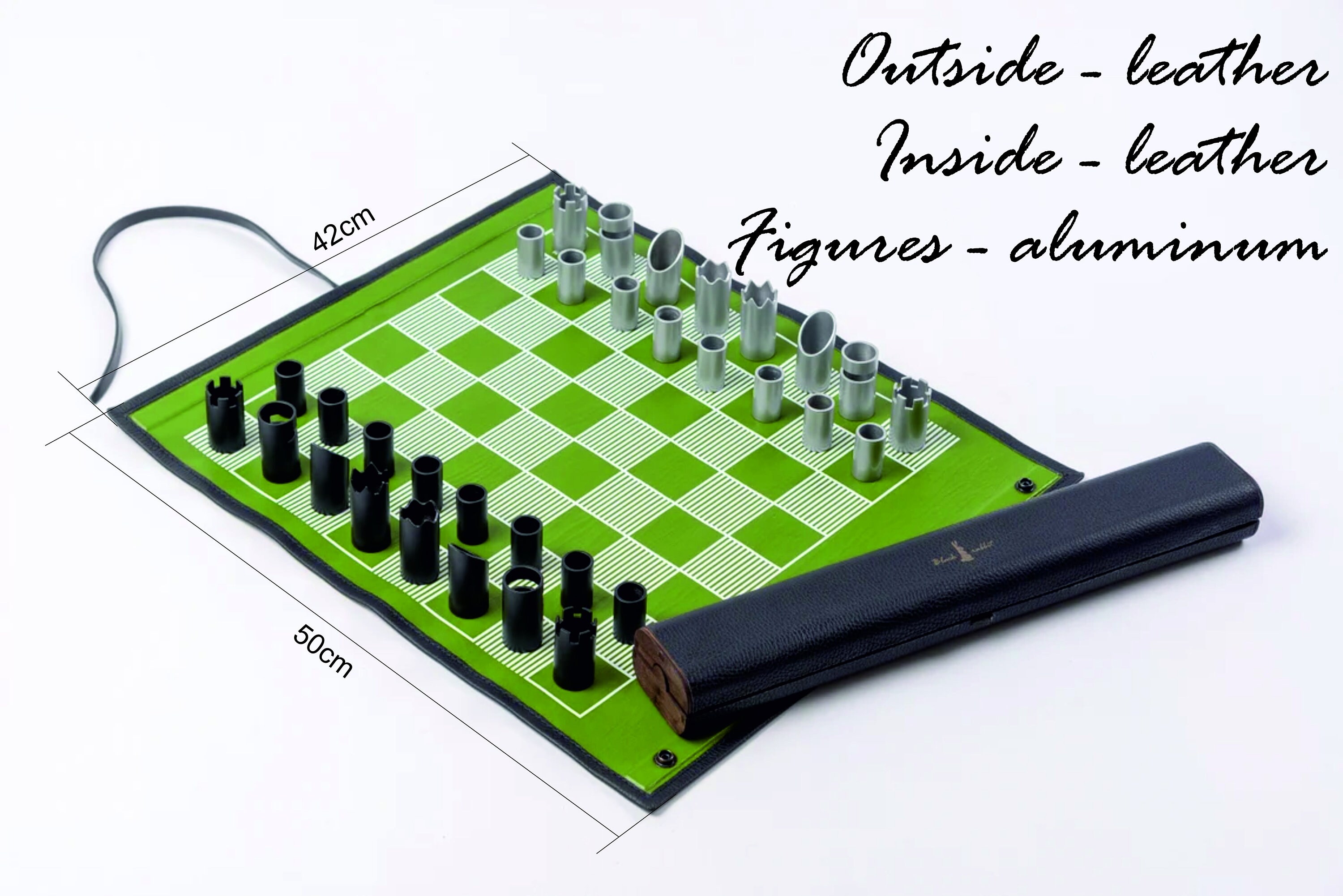 Chess Pieses Custom Chess Set Leather Chess Board Travel Chess Set ...