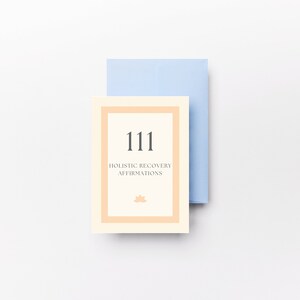 Holistic Recovery Affirmation Cards - Set of 110 for Mindful Healing ...