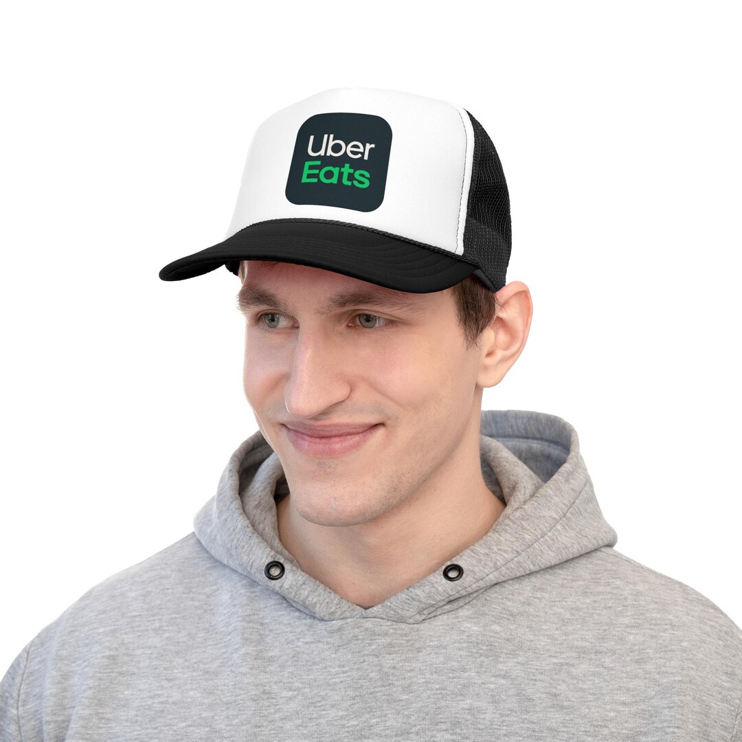 Uber Eats Trucker Caps - Food Delivery Hat, Adjustable Snapback ...