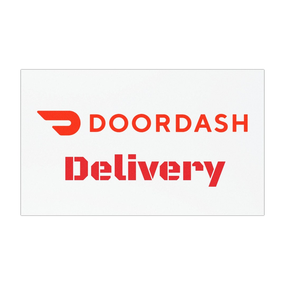 Doordash Delivery Car Magnet Sign (version A), Auto Accessories, Food ...