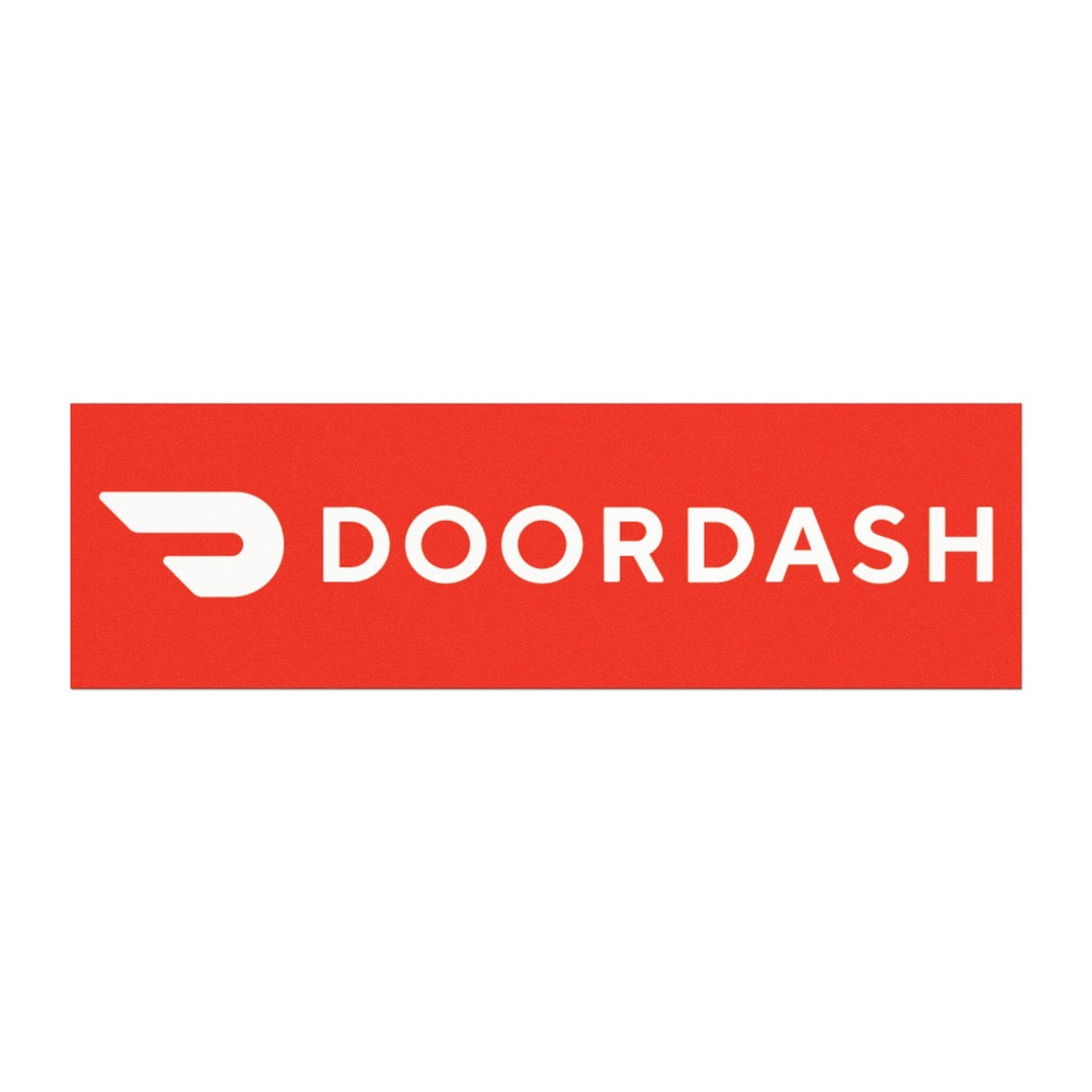 Doordash Car Magnet: Delivery Driver Vehicle Decal (10 X 3 Inches) - Etsy