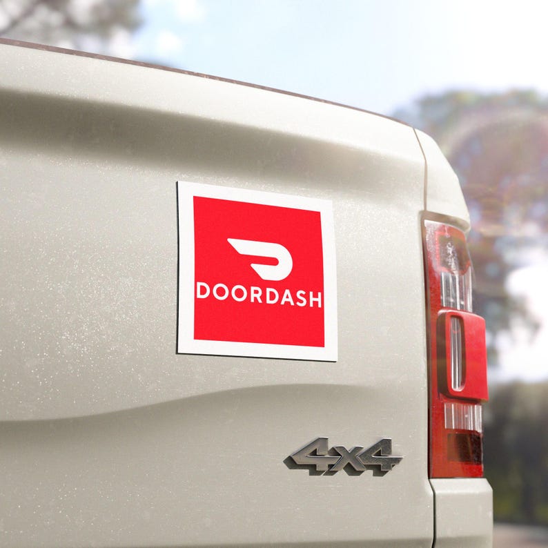 Delivery Driver Car Magnets - Doordash Car Magnet Sign, Vehicle Signs ...