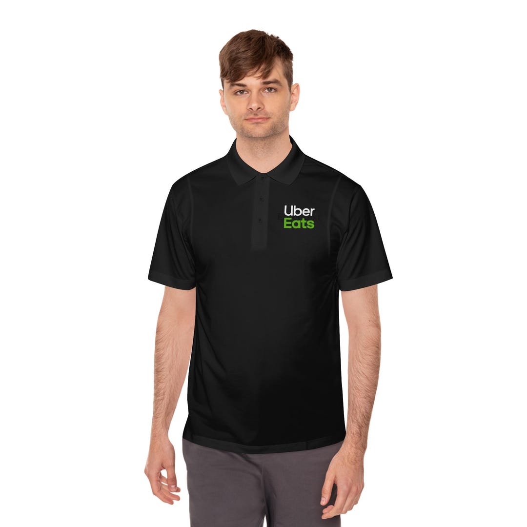 Uber Eats Men's Polo Shirt: Moisture-wicking Delivery Uniform - Etsy