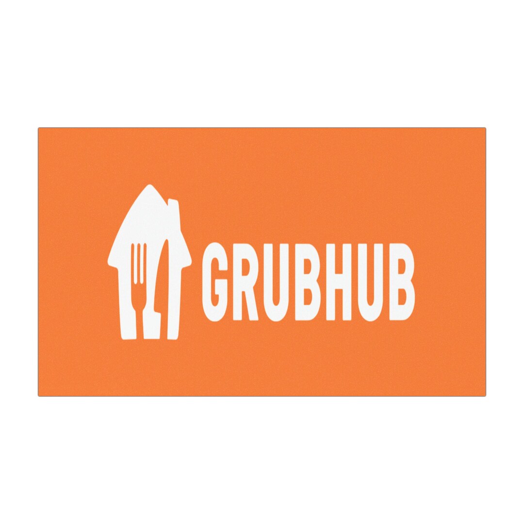 Grubhub Rectangular Car Magnet - Custom Car Decal, Food Delivery Driver ...