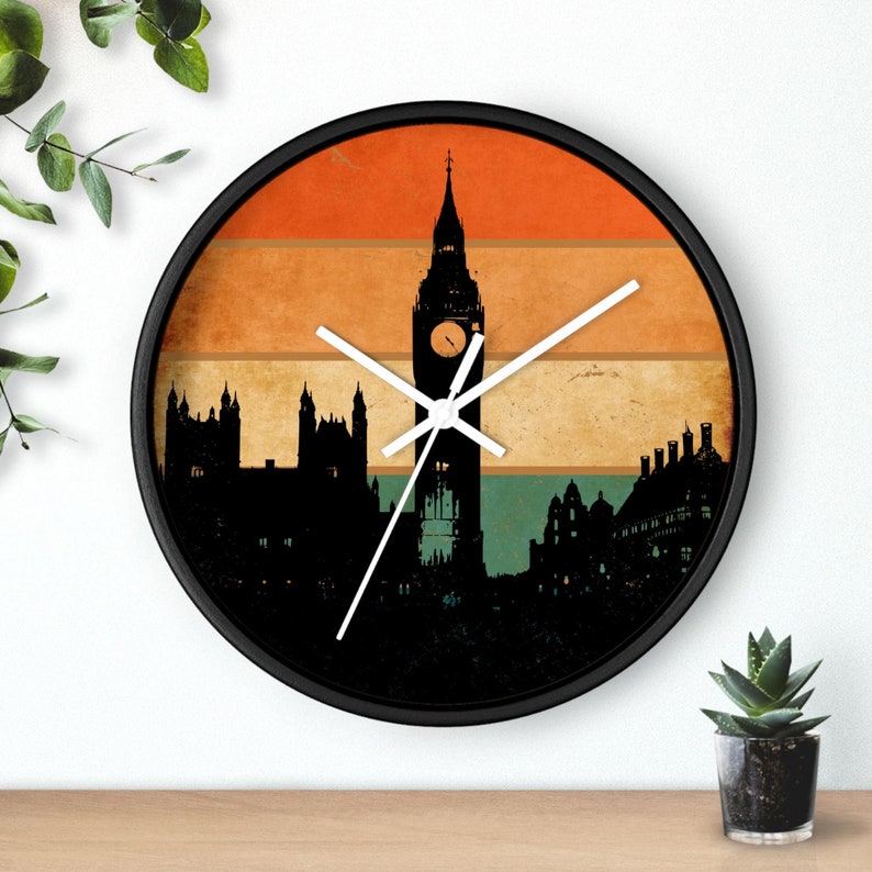 London Skyline Wall Clock, Big Ben Clock, England Decor, UK Clock ...