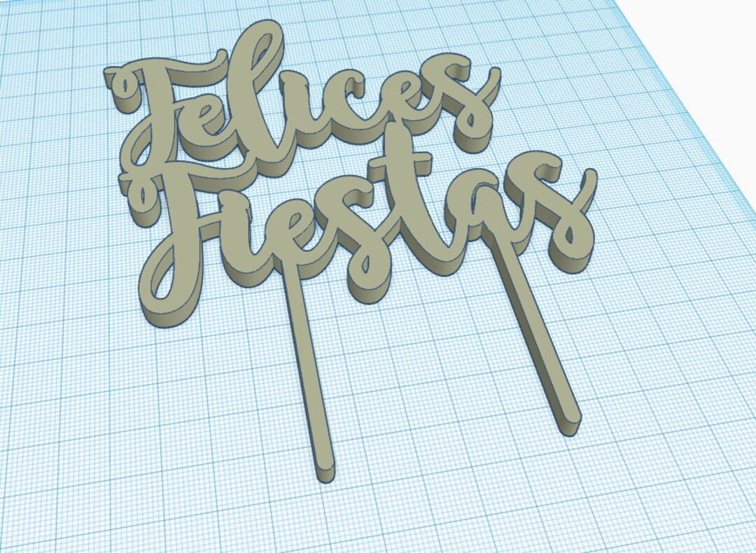 Cake Topper STL Files, 3D Print, Happy Holidays, 3D STL - Etsy