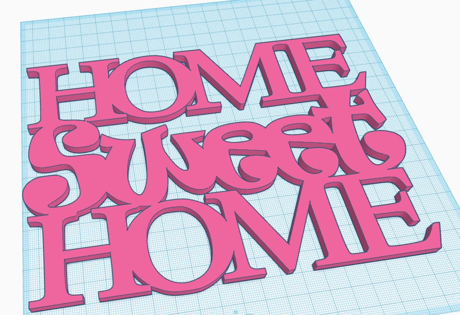 Sign STL Files, 3D Print, Home Sweet Home, 3D STL, Home Sweet Home 3D ...