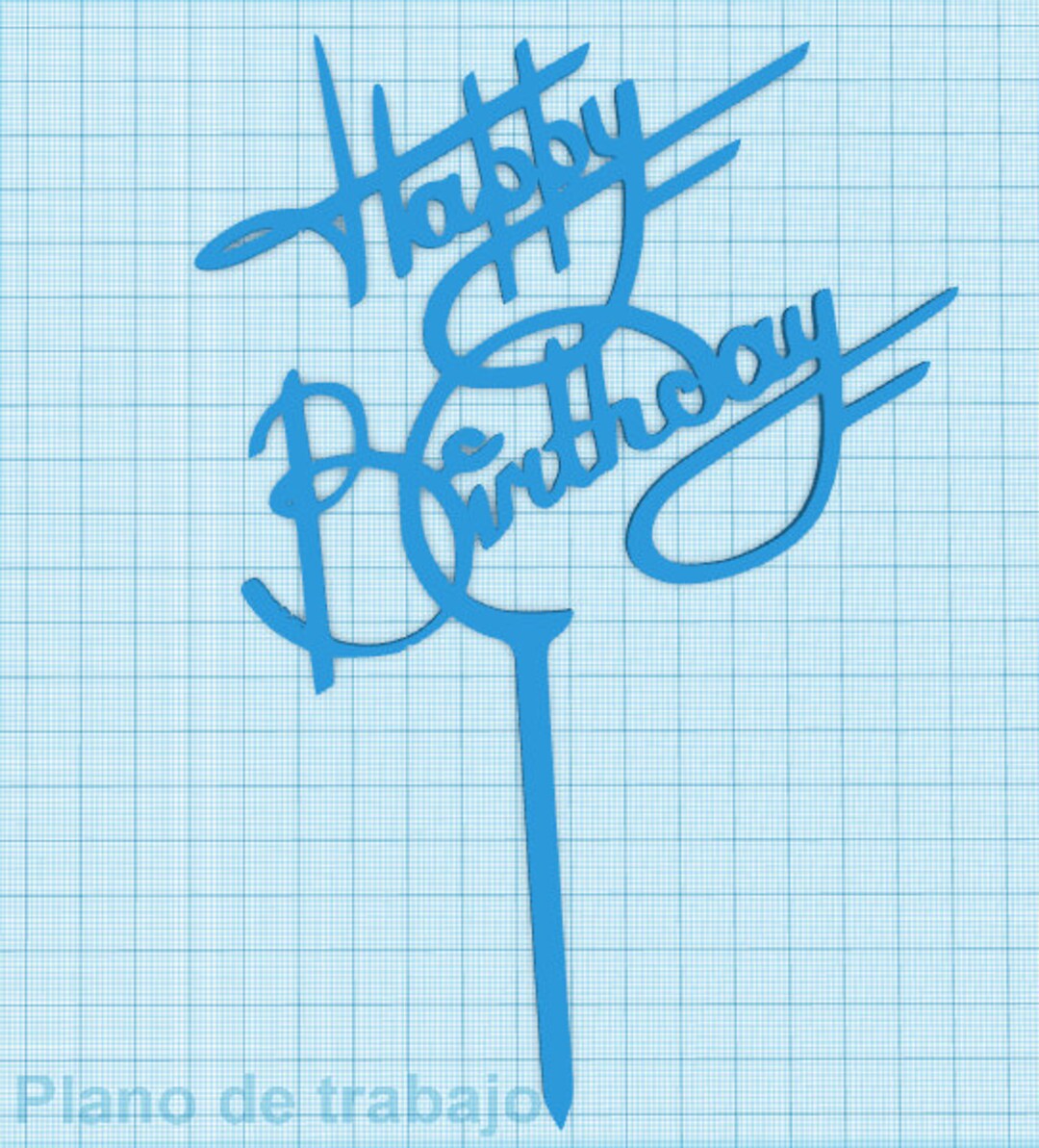 Cake Topper STL Files, 3D Print, Happy Birthday, 3D STL - Etsy