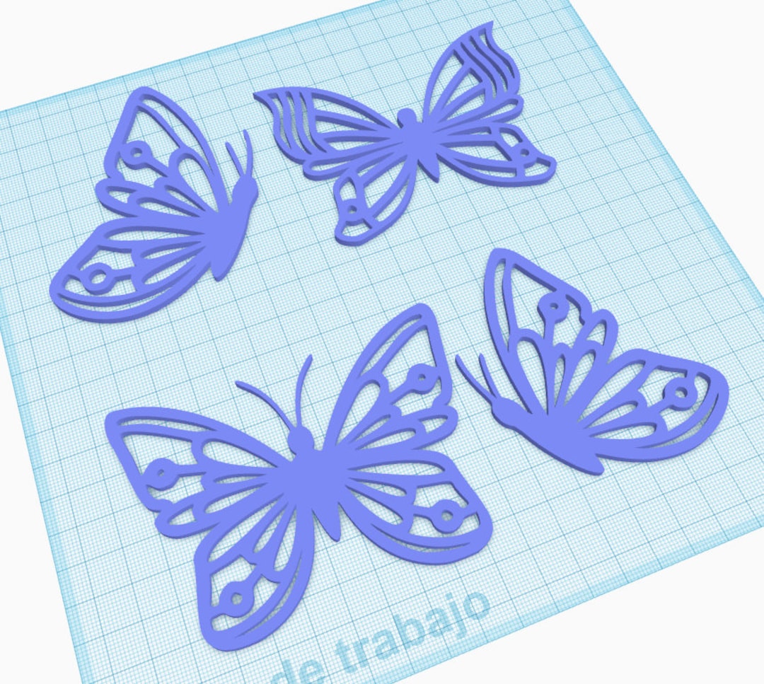 Butterflies Ornament, Butterflies STL , 3D Print, 3D STL, - Etsy