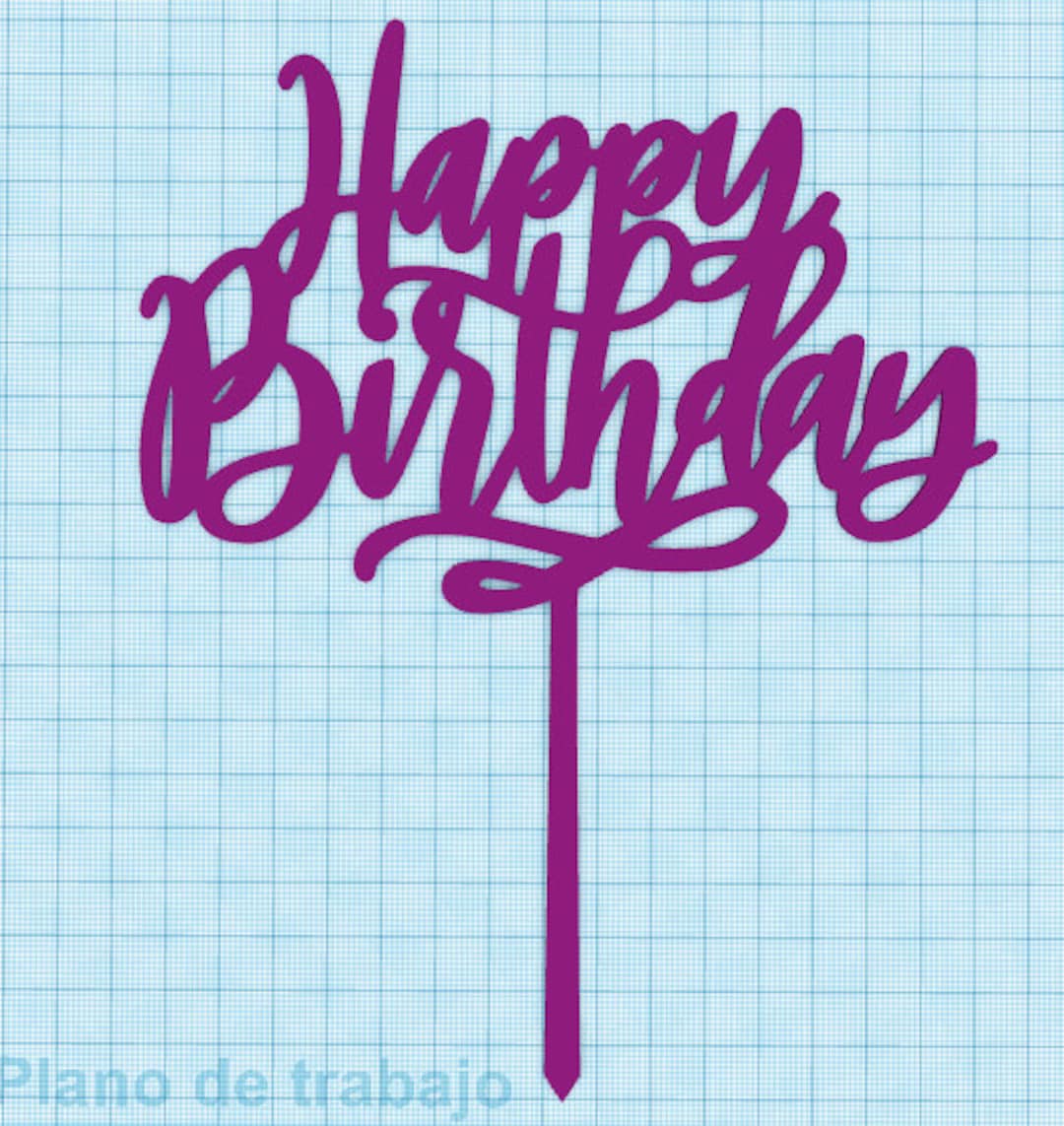 Cake Topper STL Files, 3D Print, Happy Birthday, 3D STL - Etsy