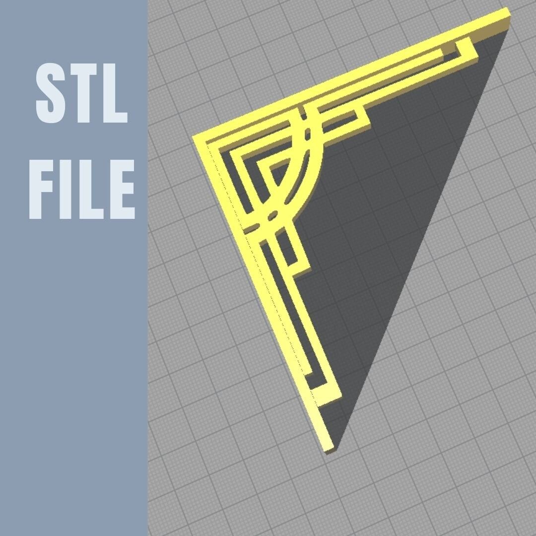 Shelf Bracket Support STL Files, 3D Print, Corner Brackets Stand, 3D ...