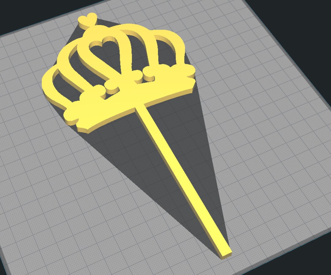 Cake Topper STL Files, 3D Print, Crown, 3D STL - Etsy