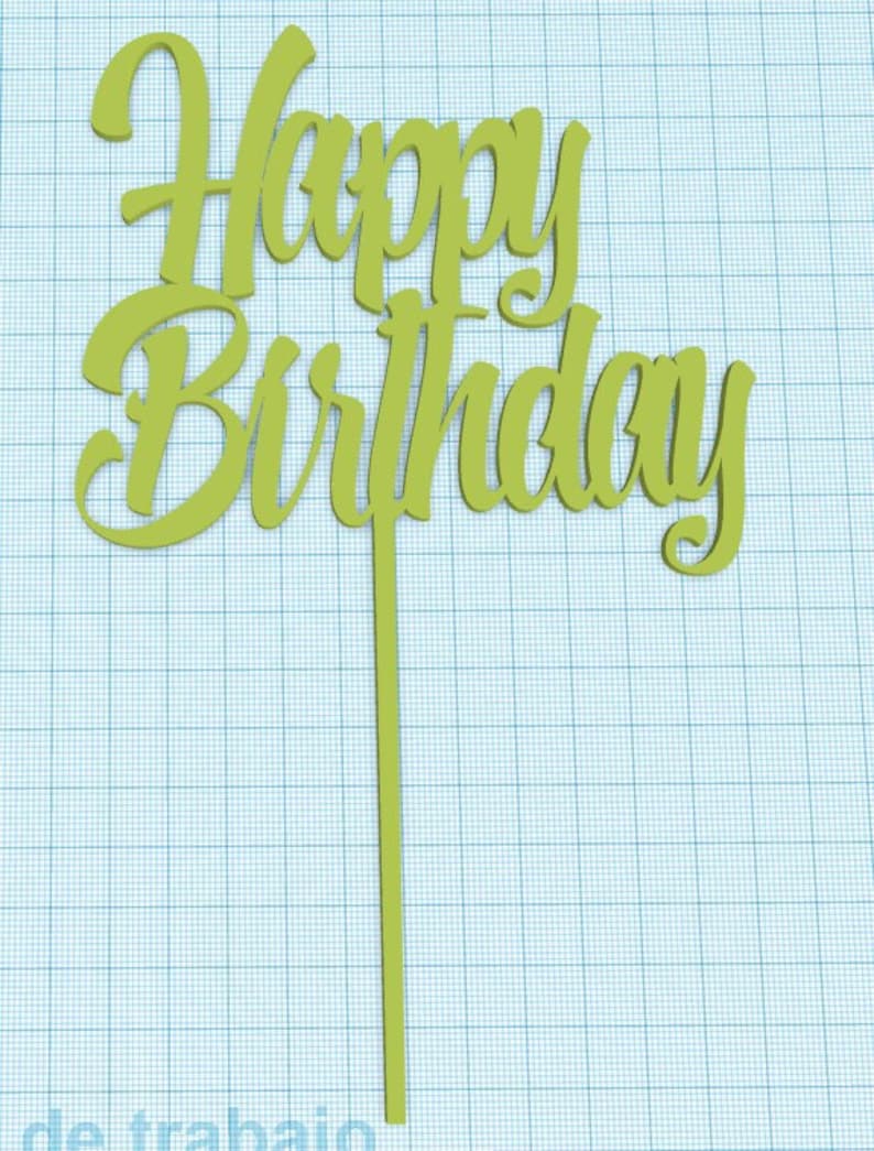 Cake Topper STL Files, 3D Print, Happy Birthday, 3D STL - Etsy