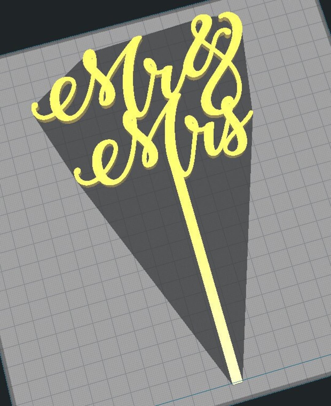Cake Topper STL Files, 3D Print, Wedding, Mr & Mrs, 3D STL - Etsy