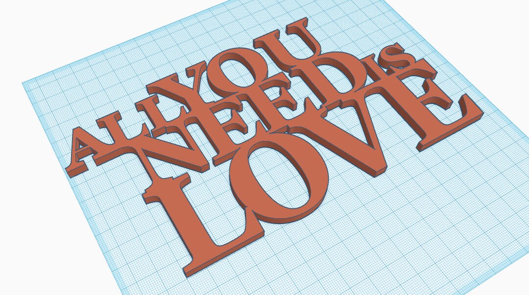 Sign STL Files, 3D Print, Home Sweet Home, 3D STL, All You Need is Love ...