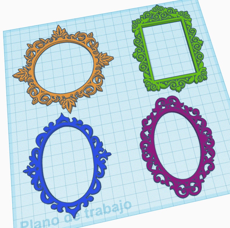 Frame Ornament, Frame STL, 3D Print, 3D STL, Frame - Etsy
