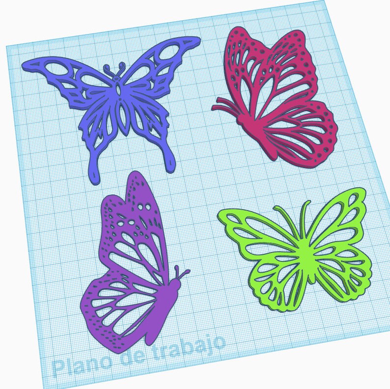 Butterflies Ornament, Butterflies STL , 3D Print, 3D STL, - Etsy