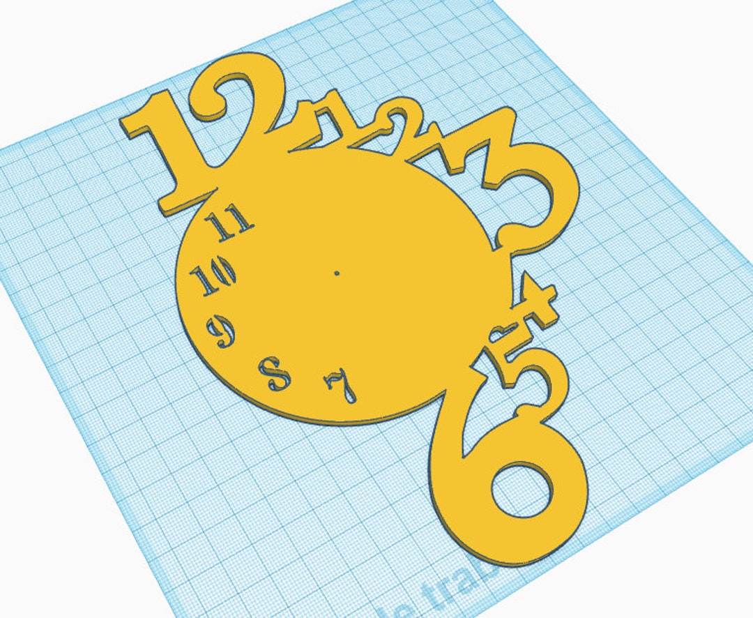 Clock Template, 3D Print, 3D STL, Clock Ornament - Etsy