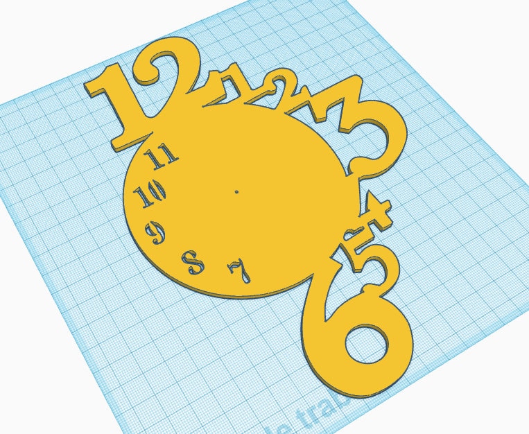 Clock Template, 3D Print, 3D STL, Clock Ornament - Etsy