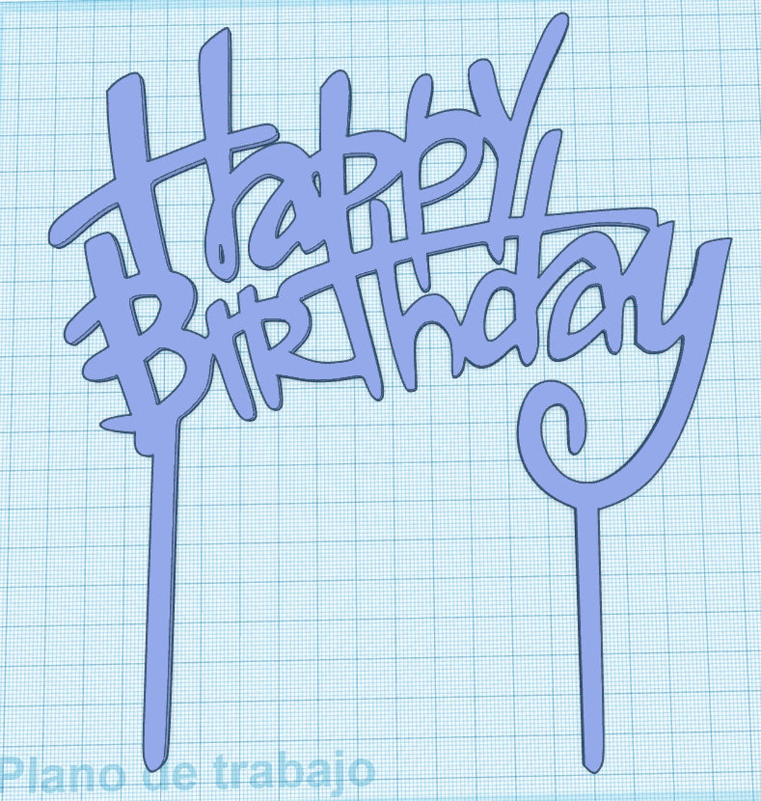 Cake Topper STL Files, 3D Print, Happy Birthday, 3D STL - Etsy