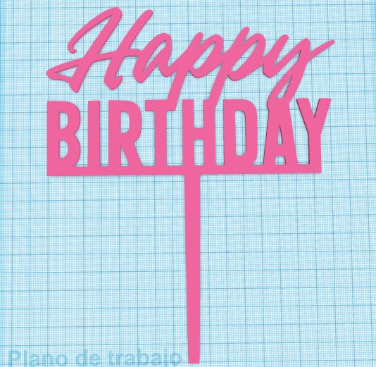 Cake Topper STL Files, 3D Print, Happy Birthday, 3D STL - Etsy