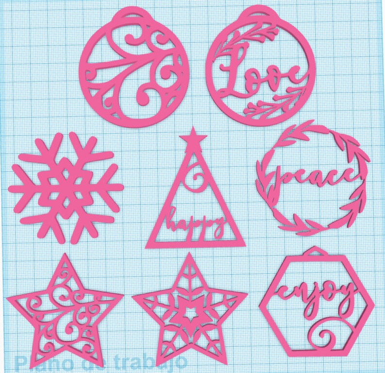 Christmas Ornament, Christmas , 3D Print, 3D STL, - Etsy