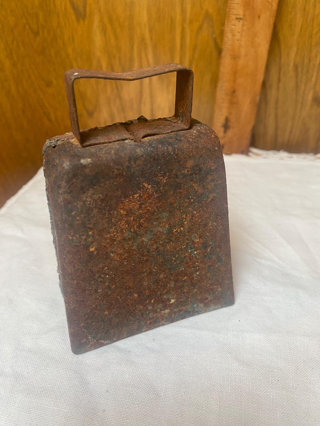 Primitive Rusty Crusty Cow / Livestock Bell for Farmhouse French ...