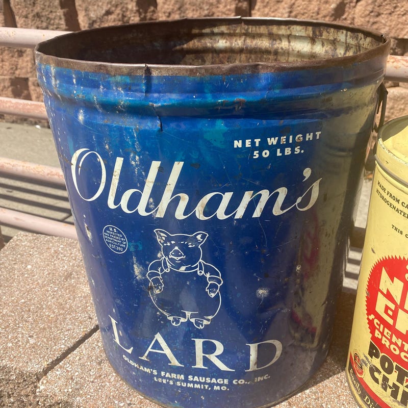 Lard Tin - Etsy