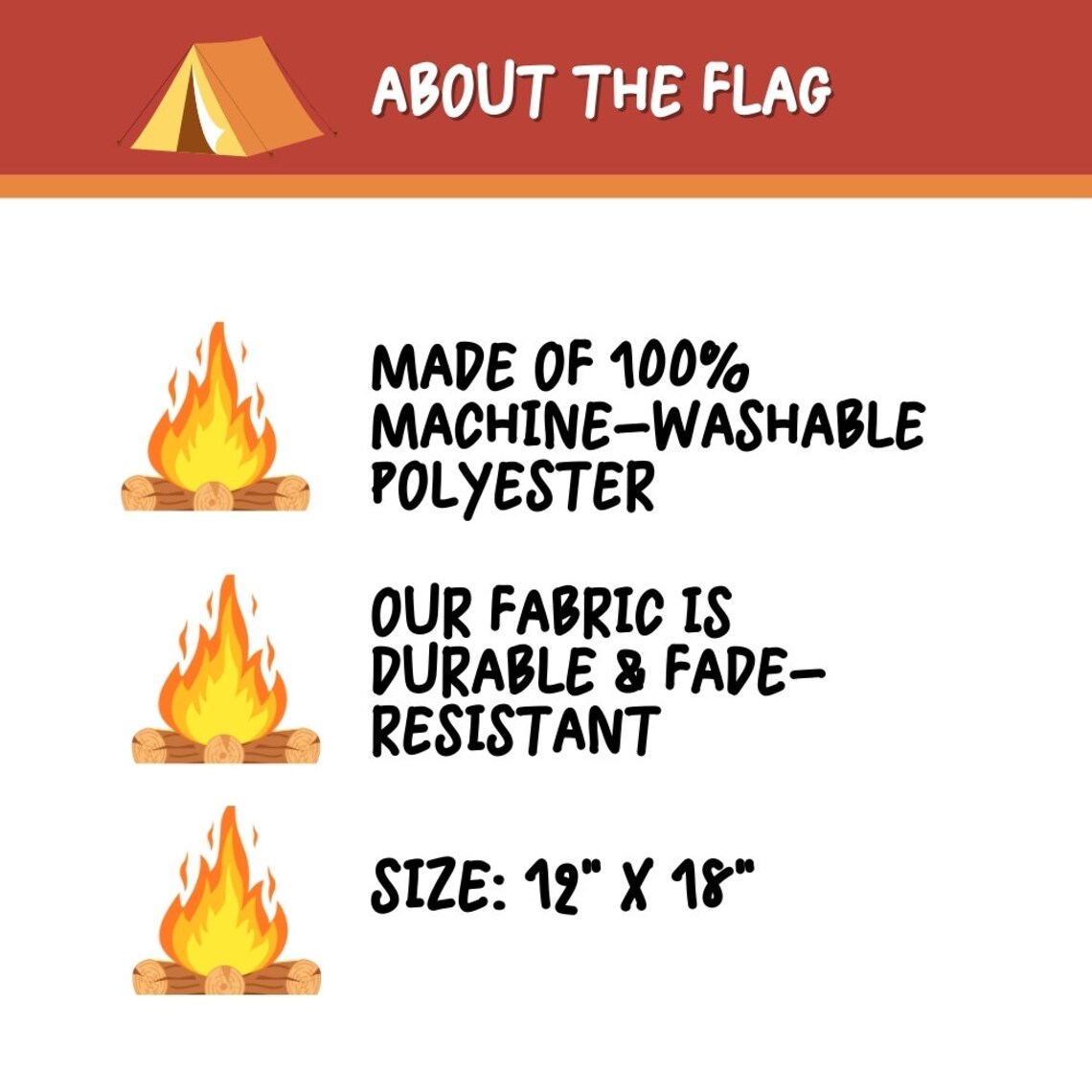 Custom Camping Flag, Welcome to Our Campsite Personalized Flag, Custom ...