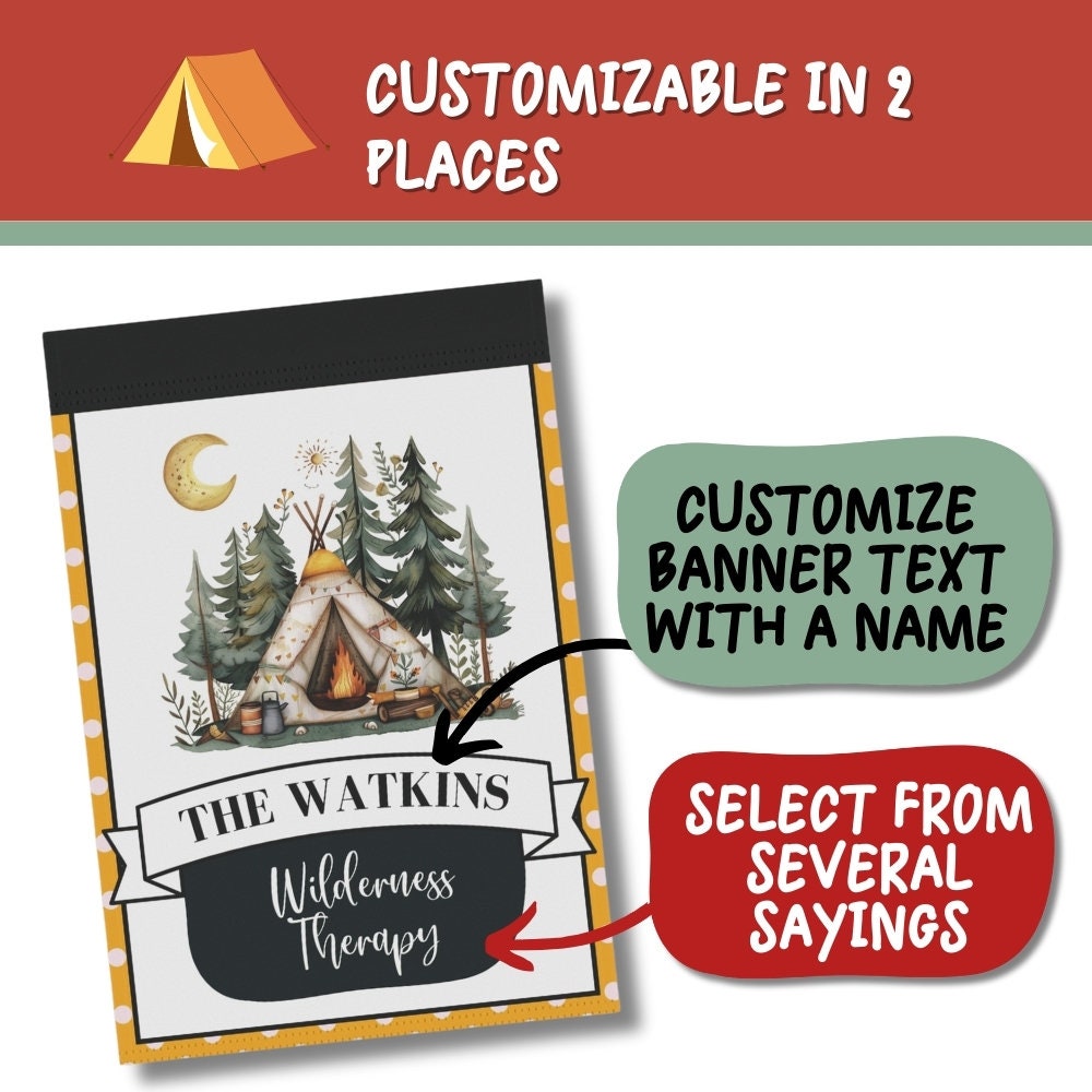 Custom Camping Flag, Welcome to Our Campsite Personalized Flag, Custom ...