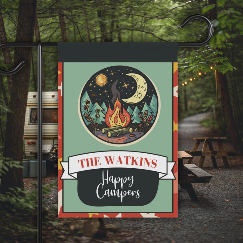 Custom Camping Flag: Personalized Campsite Decor - Etsy