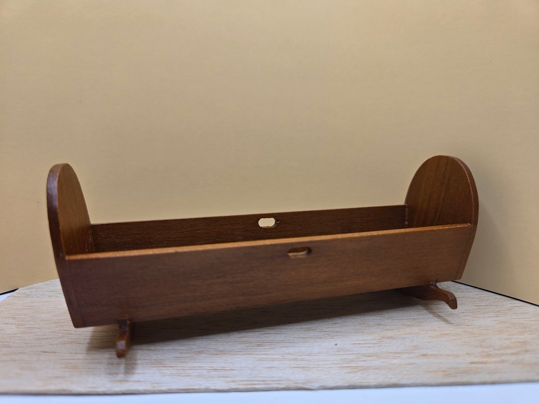 Miniature Twins Cradle, Don Cnossen Artisan, Shaker Country, 1:12 Scale ...
