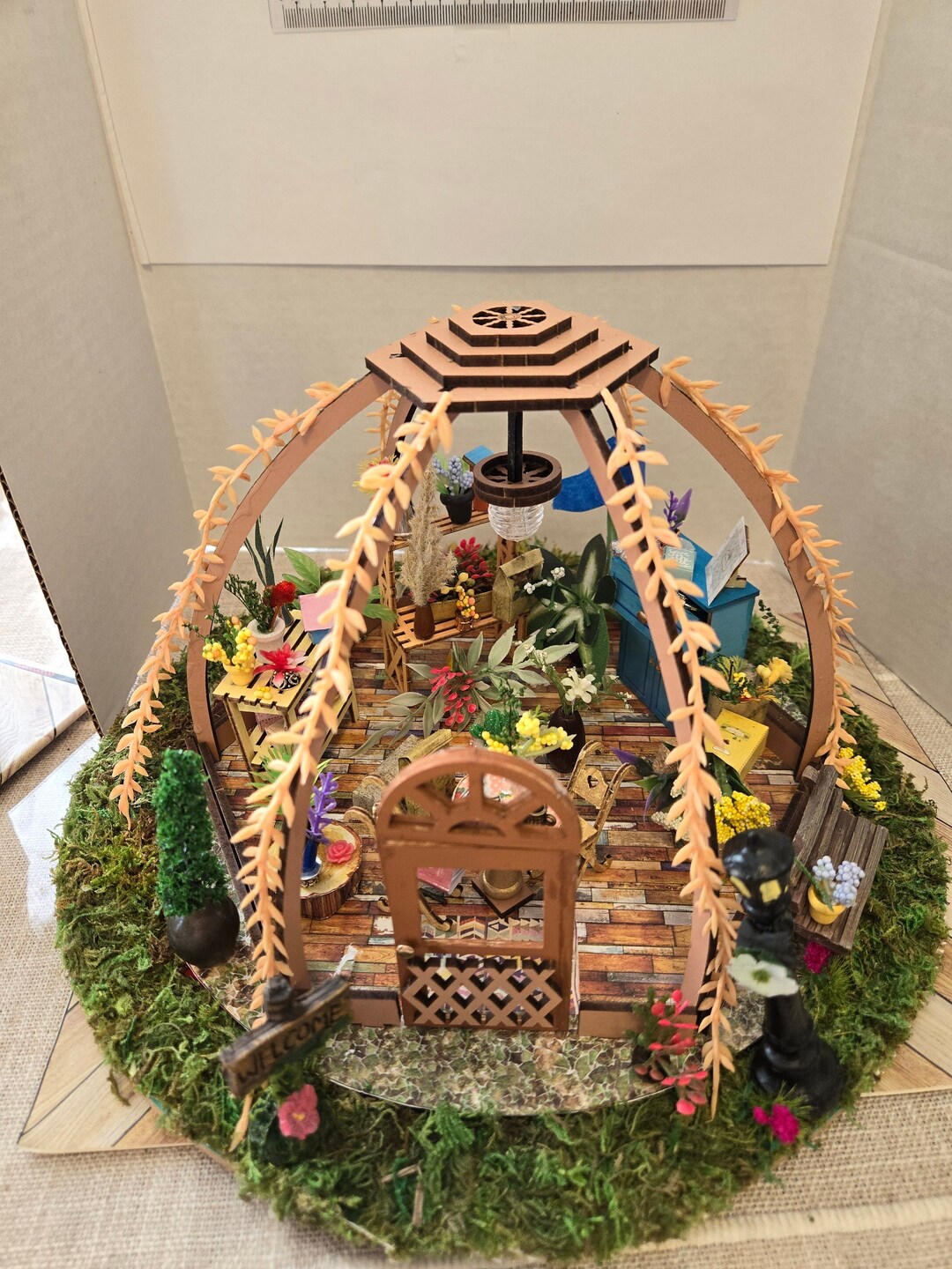 Miniature Garden Gazebo, Tea Room, Diorama, Half Scale, Display, Book ...