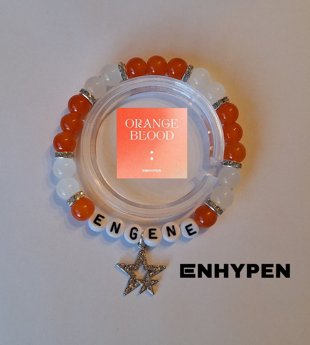 ENHYPEN Engene Fandom Bracelet "orange Blood" Album Themed - Etsy