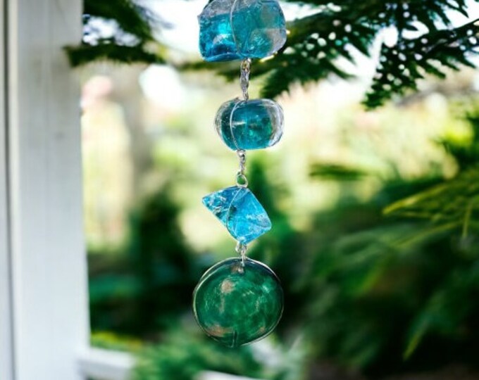 Recycled Glass Rain Chain - Etsy
