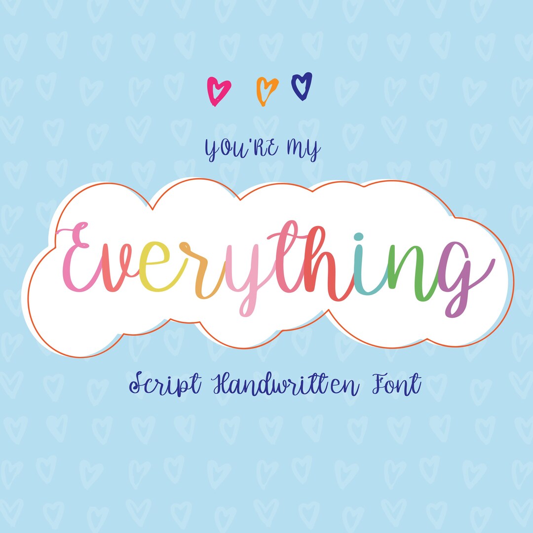 Everything Font Script Handwritten, Font Script, Calligraphy Modern ...