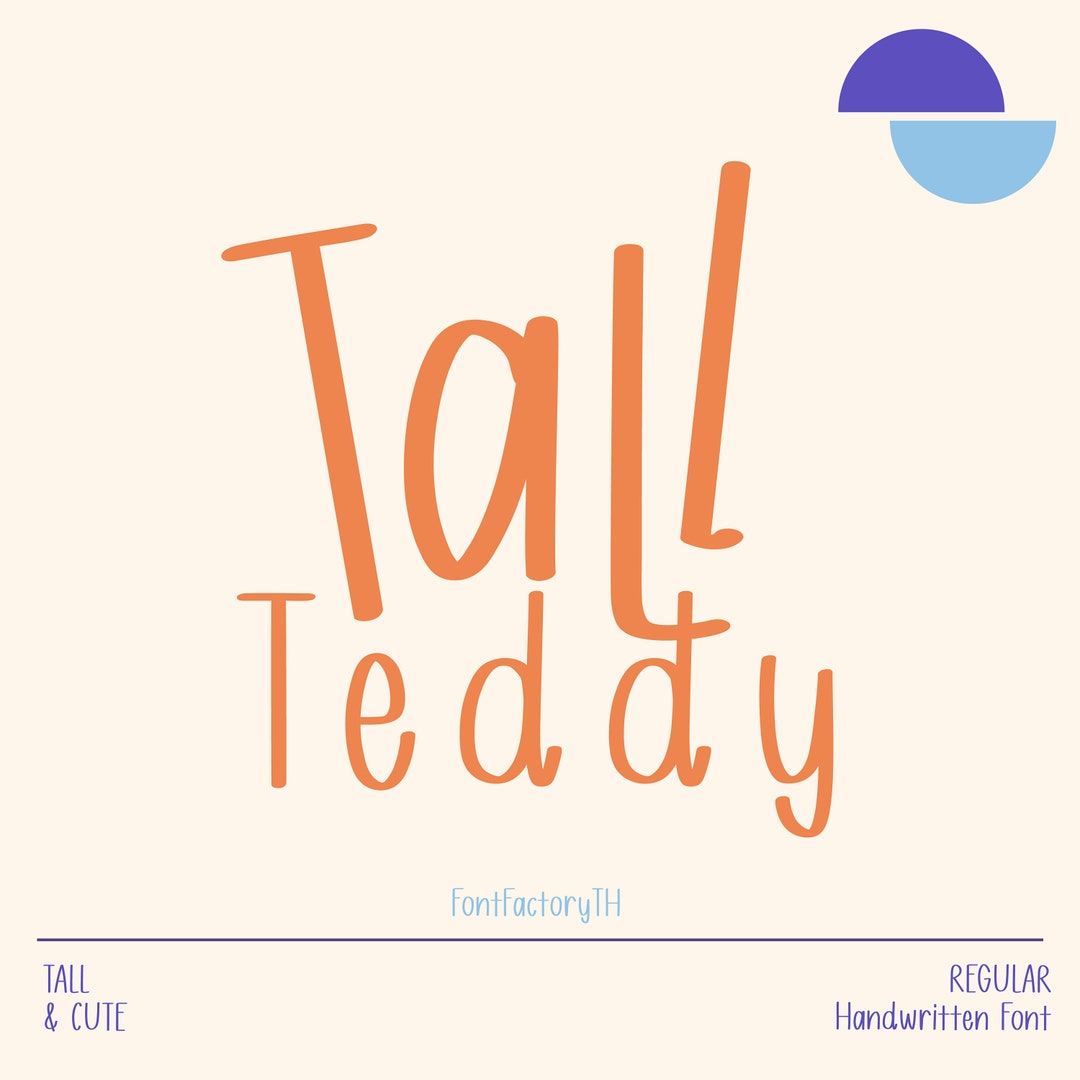 Tallteddy Font Cute Handwritten, Clean Font, Cute Handwriting, Digital ...