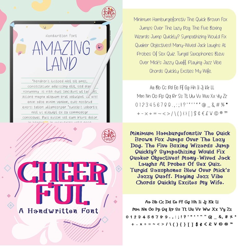 8 Font Bundle Handwritten Cute Handwritten, Clean Font, Digital Note ...