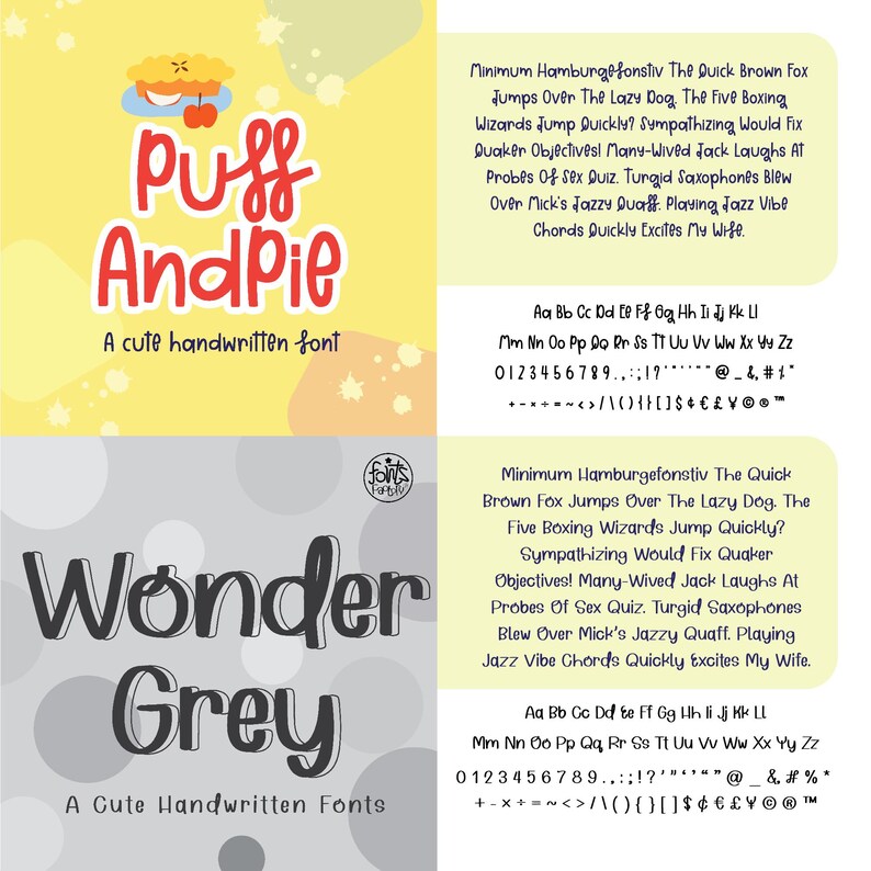 8 Font Bundle Handwritten Cute Handwritten, Clean Font, Digital Note ...