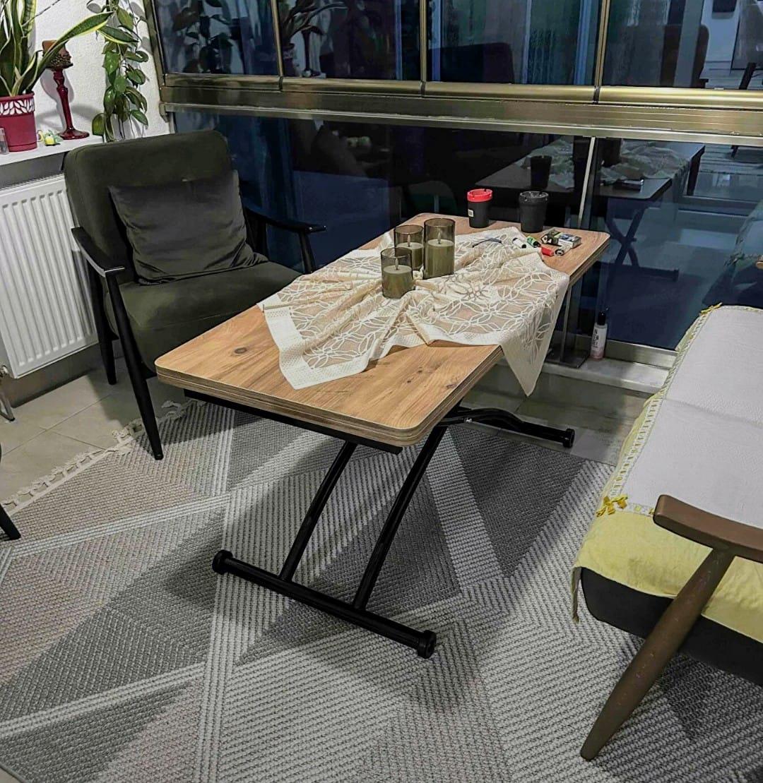 Adjustable Height Folding Table: Multifunctional Desk for Small Spaces ...