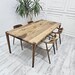 Handcrafted Solid Maple Dining Table Modern Wooden Furniture, Durable ...
