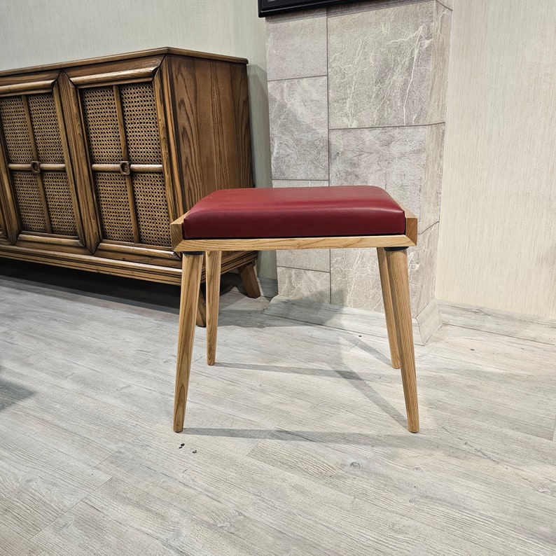 Handmade Chestnut Wood Piano Bench: Modern Entryway Bench - Etsy