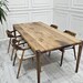 Handcrafted Solid Maple Dining Table Modern Wooden Furniture, Durable ...